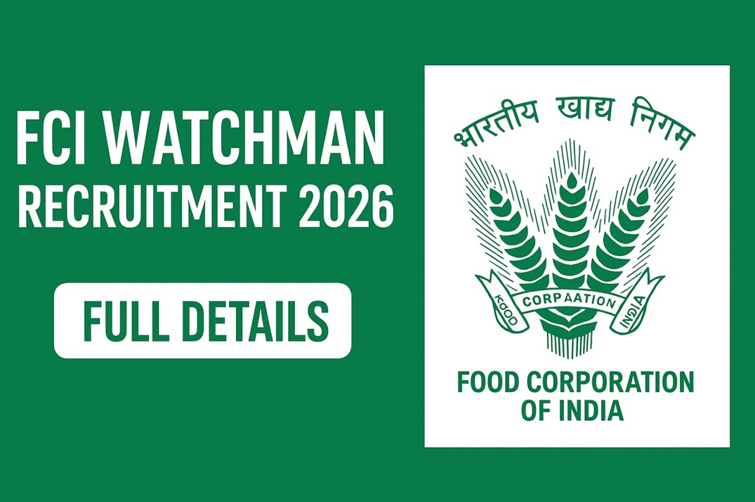 FCI Watchman Recruitment 2026: Full Details, Eligibility, Apply Online ...